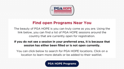 PGA HOPE – Tri-State PGA
